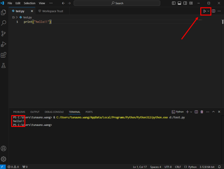 2025最新教學，在vs code中執行python，環境建置詳細教學 – Tunauno Studio