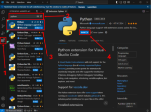 2025最新教學，在vs code中執行python，環境建置詳細教學 – Tunauno Studio